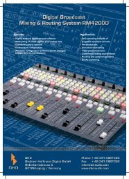Series 52 Modular Mixing Console - Dhd-audio.de