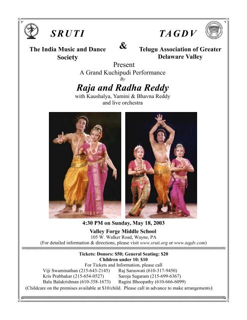 SRUTI Raja and Radha Reddy & TAGDV