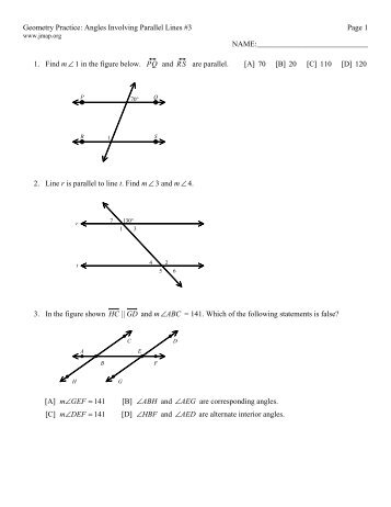 3-Parallel Lines and Transversals
