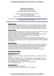 Executive Summary of Army Regulation 15-6 Report on ... - Isaf - Nato