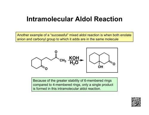 Intramolecular Aldol Reaction