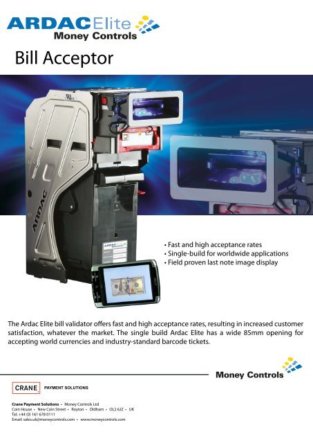 Bill Acceptor - Moneytech