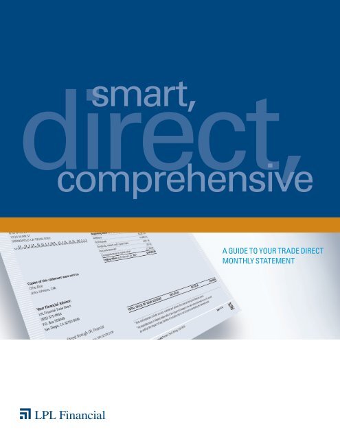 Guide to Your Monthly Statements - LPL Financial