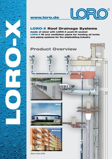 LORO-X Roof drainage systems