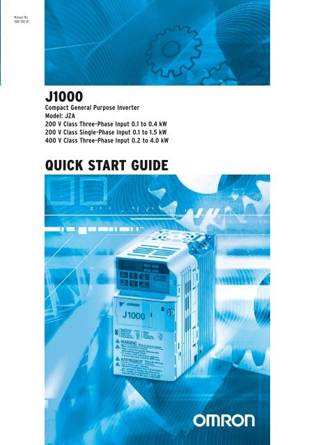QUICK START GUIDE J1000