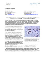 BenchMark ULTRA Brochure - Ventana Medical Systems