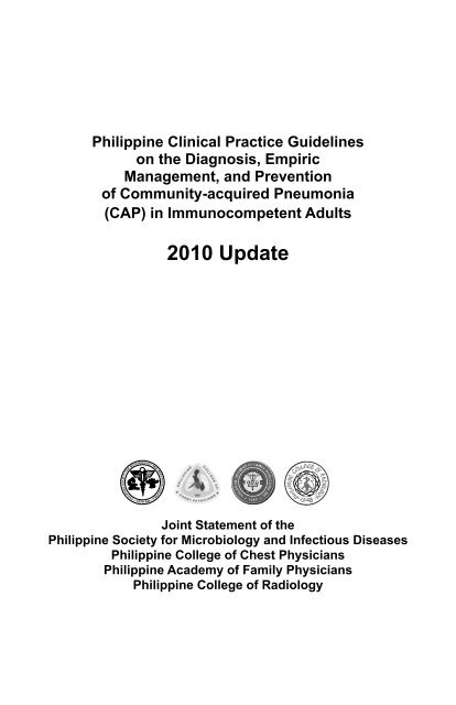 CAP GUIDELINES - Philippine College of Physicians