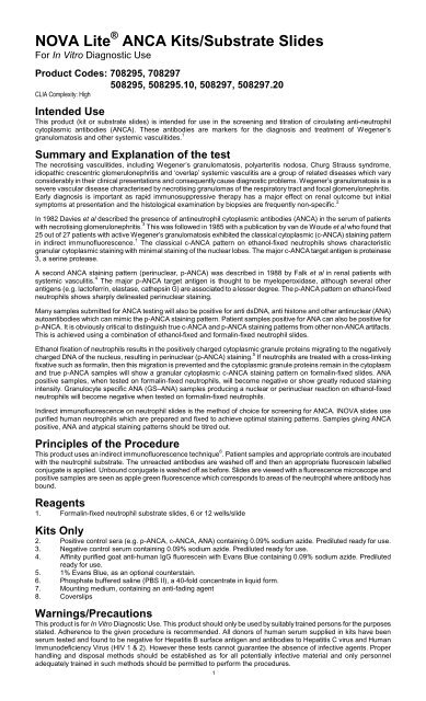 NOVA LiteÂ® ANCA IFA Kit - inova