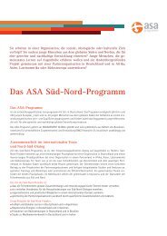 Make the difference! - ASA-Programm
