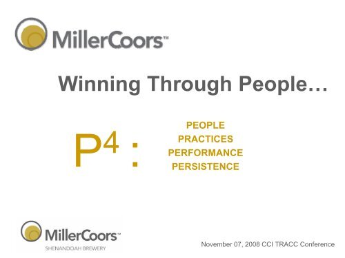Winning Through Peopleâ ¦ - TRACC