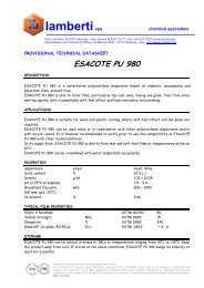 Esacote PU39 TDS - BCI Chemical