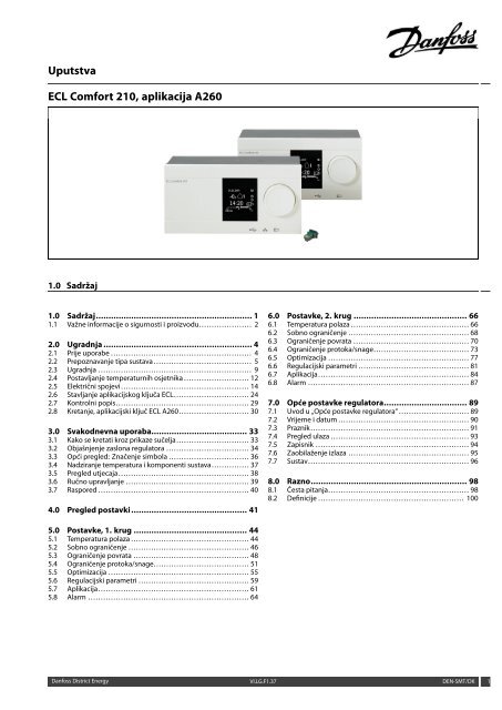 ECL Comfort 210, A260 Installation Guide - Danfoss.com