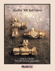 mueller® a-20806/a-20807 adjustable vertical ... - Mueller Co.