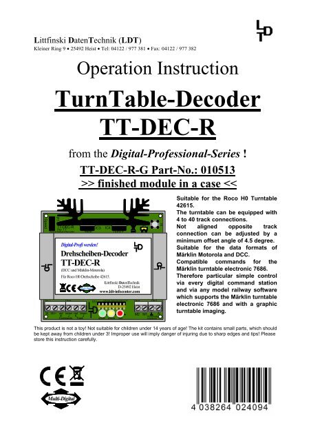 TurnTable-Decoder TT-DEC-R - LDT