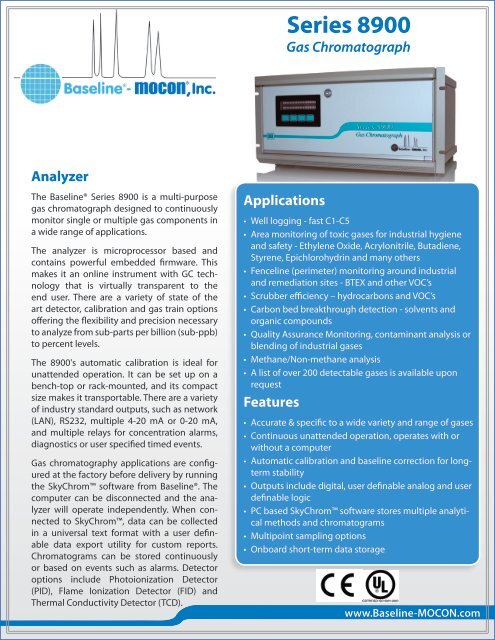 Series 8900 Gas Chromatograph - Baseline-Mocon