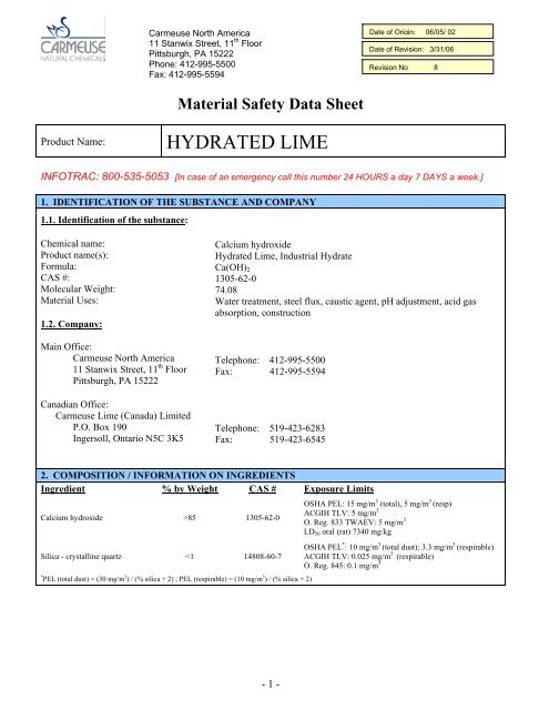 MSDS - Colonial Chemical Solutions