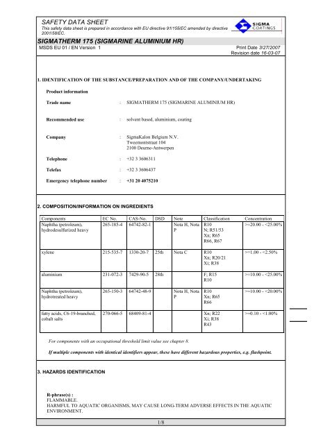 sigmarine aluminium hr - SIGMA PAINTS
