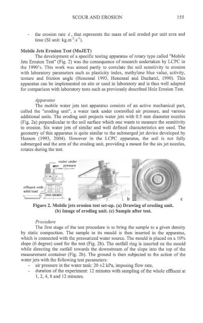 SCOUR AND EROSION 155the