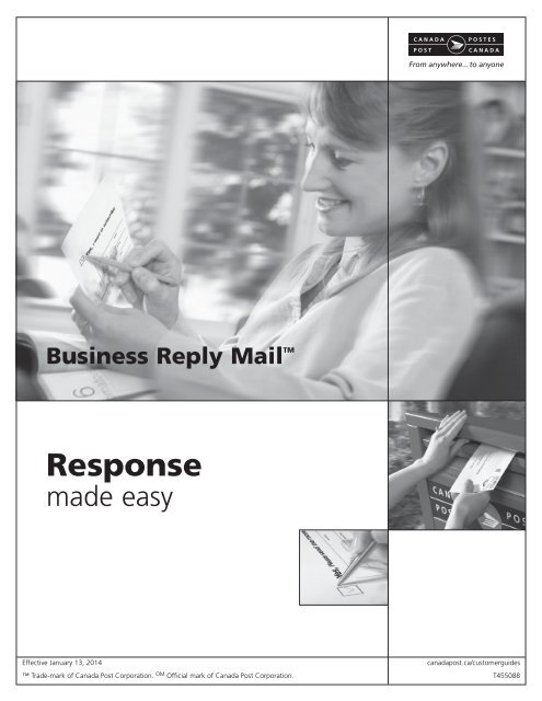 Business Reply Mail - Canada Post