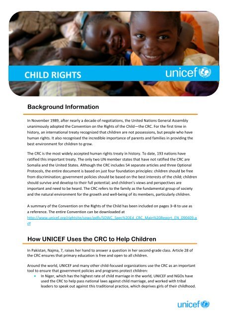 CHILD RIGHTS - UNICEF Ireland