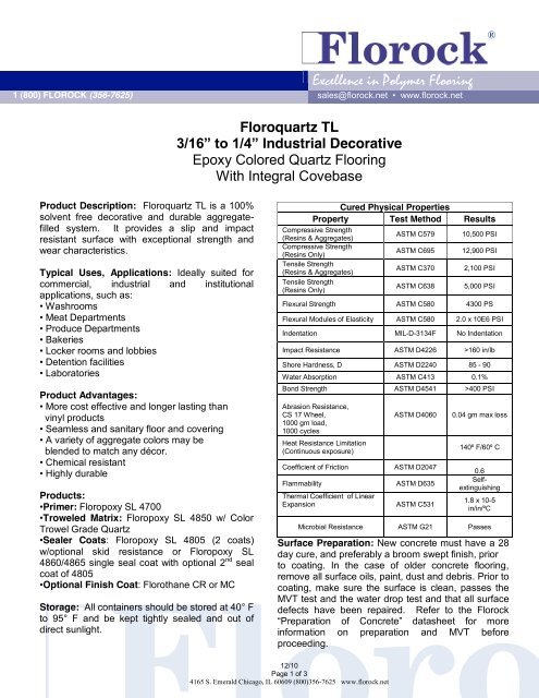 FloroQuartz TL - Florock Polymer Flooring