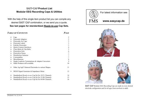 EASY-CAP Produktliste & Einzelpreisliste - EASY CAP | EEG ...