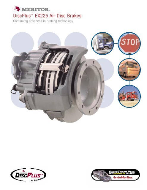 DiscPlus EX225 Air Disc Brakes - Meritor WABCO