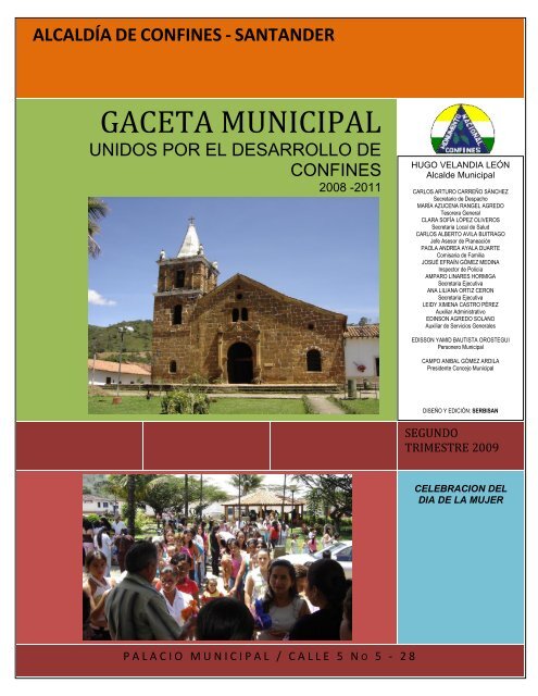 GACETA MUNICIPAL - confines-santander.gov.co