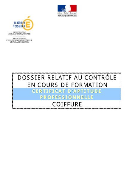 dossier CCF CAP coiffure Versailles RECTIFIE - SBSSA - Académie ...