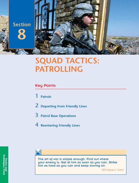 Squad Tactics Patrolling.pdf - UNC Charlotte Army ROTC
