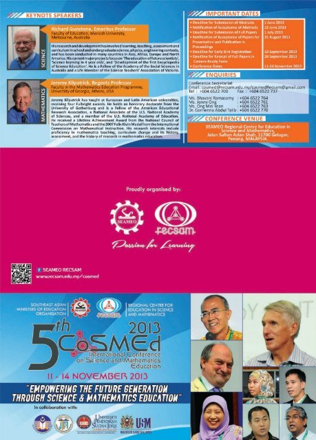 Brochure - seameo recsam