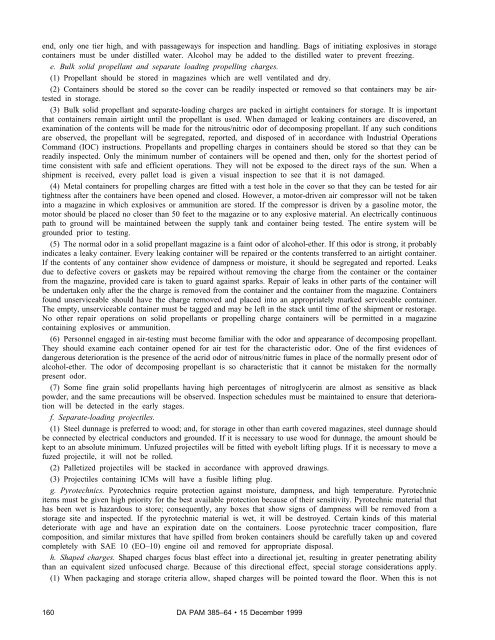 end, only one tier high,