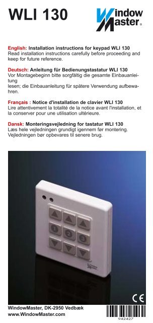 942427-0403 WLI 130 - WindowMaster