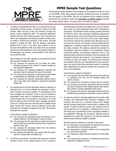 MPRE-Sample-Test-Questions