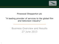 work experience application form - Pinewood Studios