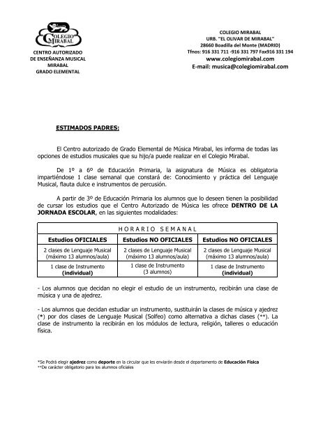 Descargar circular - Colegio Mirabal