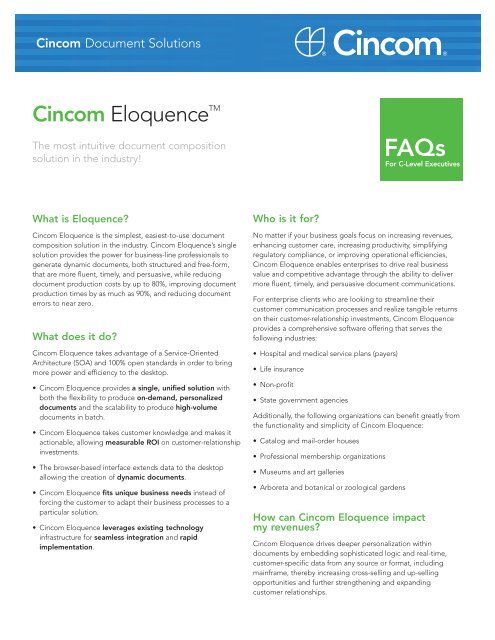 Cincom EloquenceTM