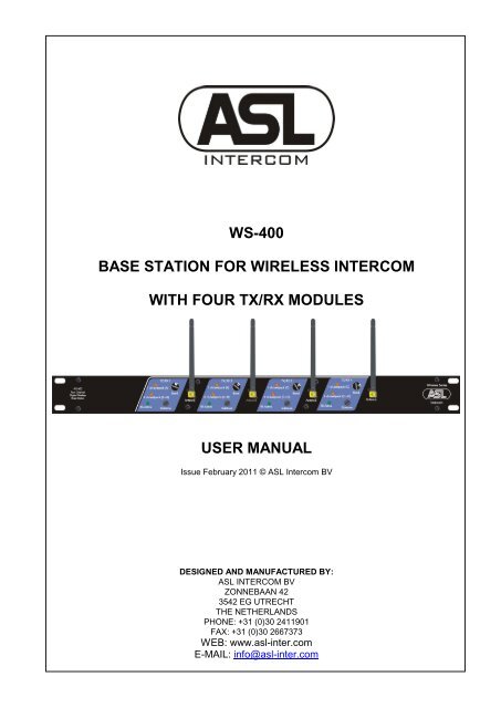 PDF (667KB, English) - ASL Intercom