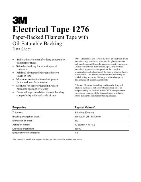 Electrical Tape 1276 - 3M