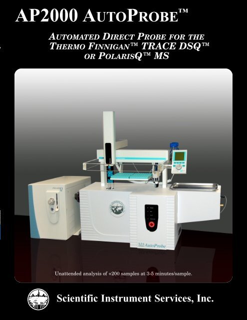 SIS AP2000 AutoProbe Product Brochure - Scientific Instrument ...
