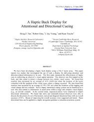 Haptic Warning Signals at the Steering Wheel - Haptics-e