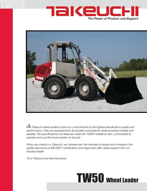 TW50 Wheel Loader - Takeuchi U.S.