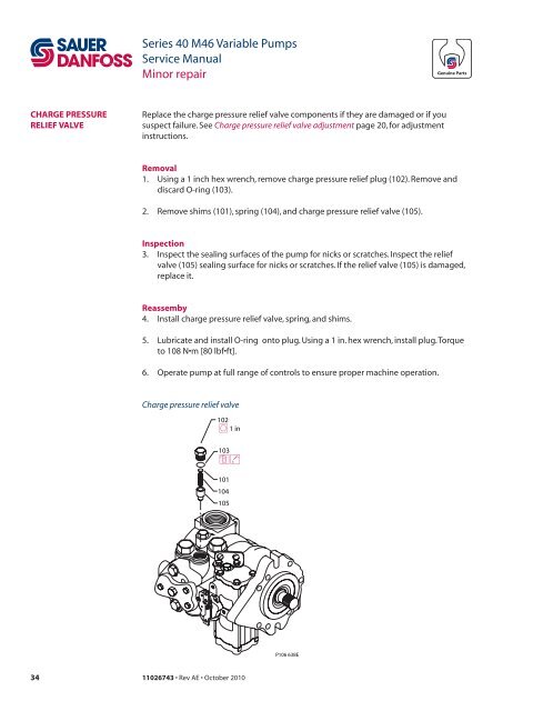 CHaRge PRessuRe Relief va