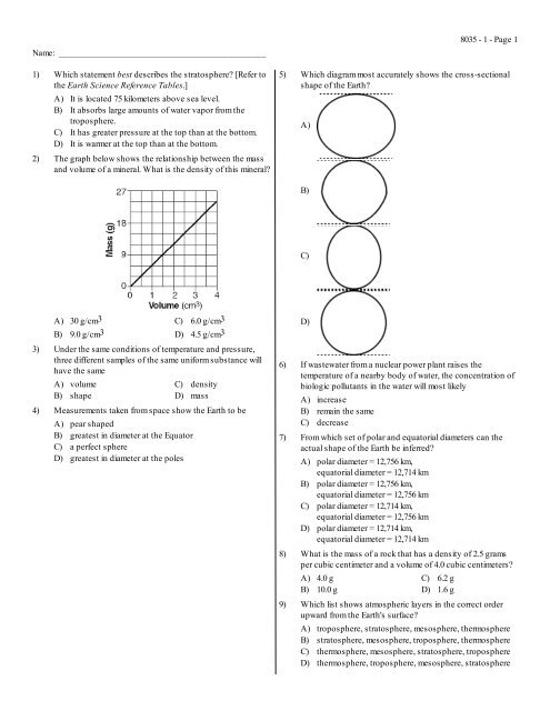 Earth Science Reference Tables Review | Cabinets Matttroy