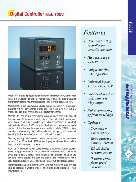 Digital Controller (Model 5002U) - iandasolutions.in