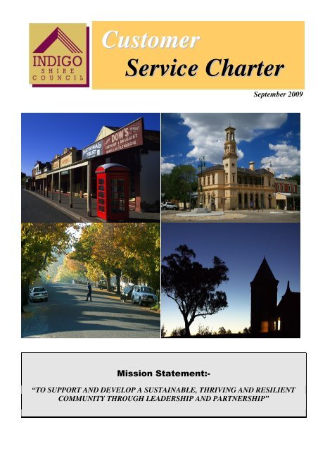Customer Service Charter - Indigo Shire Council