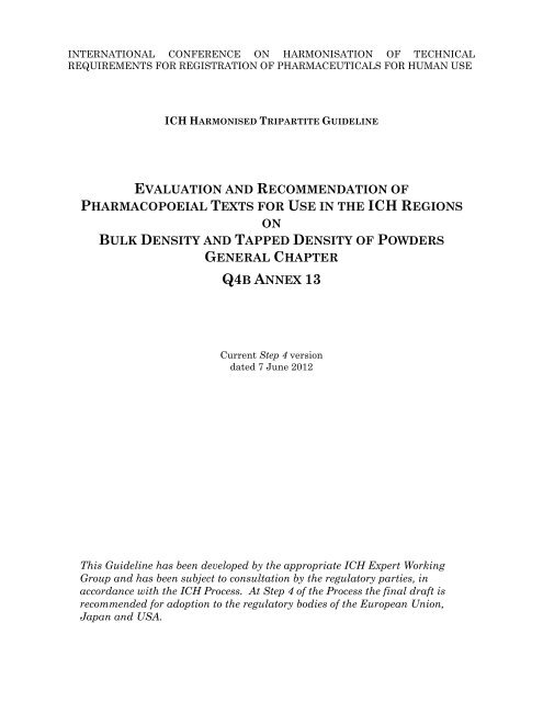 Bulk Density and Tapped Density of Powders General Chapter