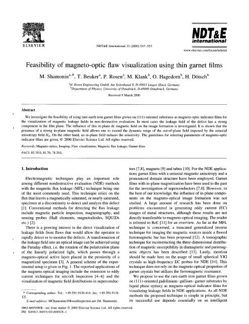 g - ROSEN Inspection Technologies