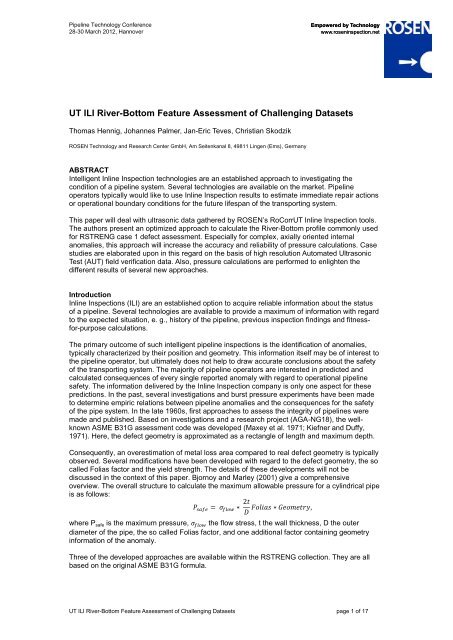 UT ILI Riverbottom Feature Assessment of Challenging Datashets