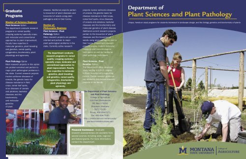brochure - Department of Plant Sciences & Plant Pathology ...